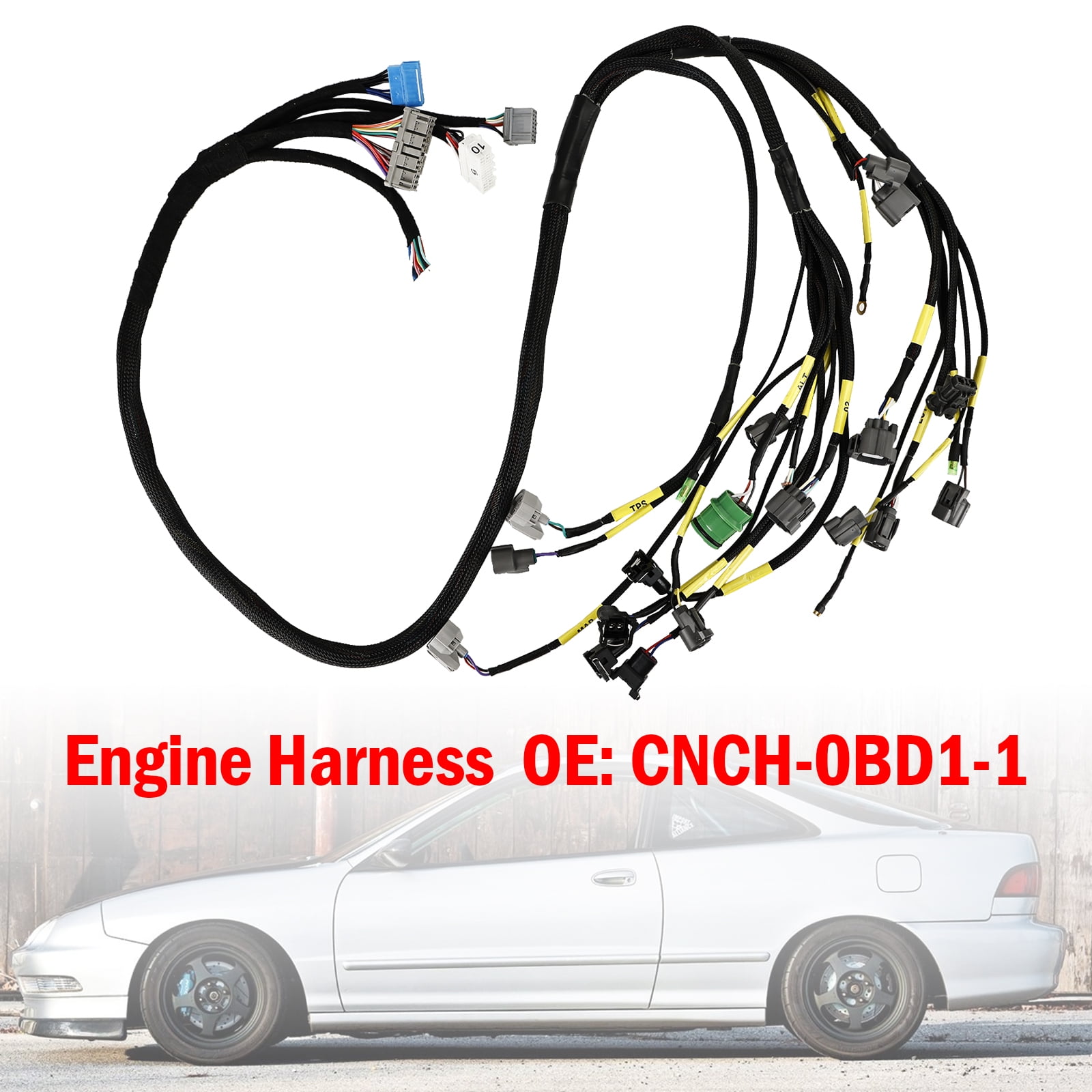 OBD1 Budget D & B-series Tucked Engine Harness for Civic Integra B16 ...