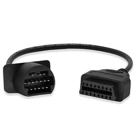 OBD1 to OBD2 Adapter Cable for Mazda Vehicles OBD2 16Pin to OBD1 17Pin ...