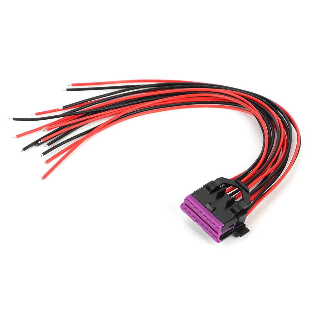 OBD2 16Pin Male Connector Adapter Opening Female Cable for Extension ...