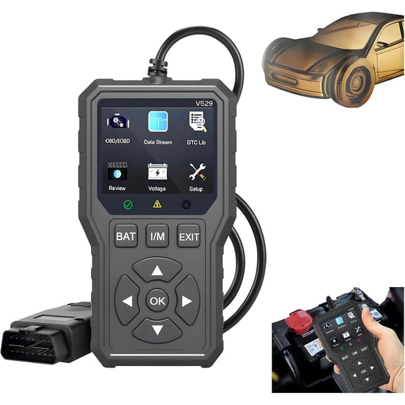 OBD2 Advanced Diagnostic Tool Professional Engine Code Reader, Clear ...