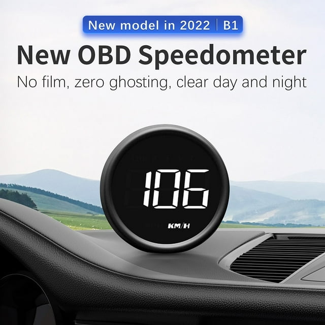 OBD2 Car HUD Computer Head Up Display Smart Digital Slope Meter ...