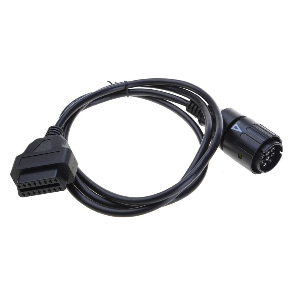OBD2 Diagnostic Adapter Round 10 Pin Connector to 16Pin OBDII for ...