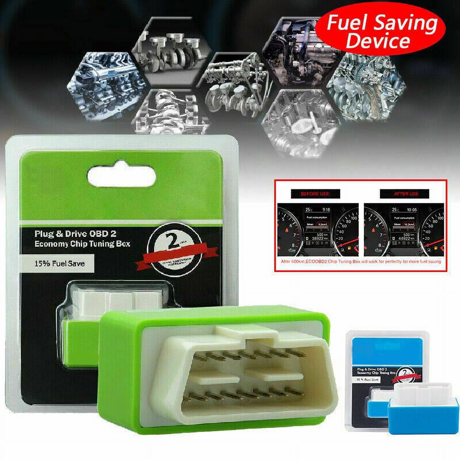 OBD2 Economy Chip Tuning Box Fuel Saving Device - Walmart.com