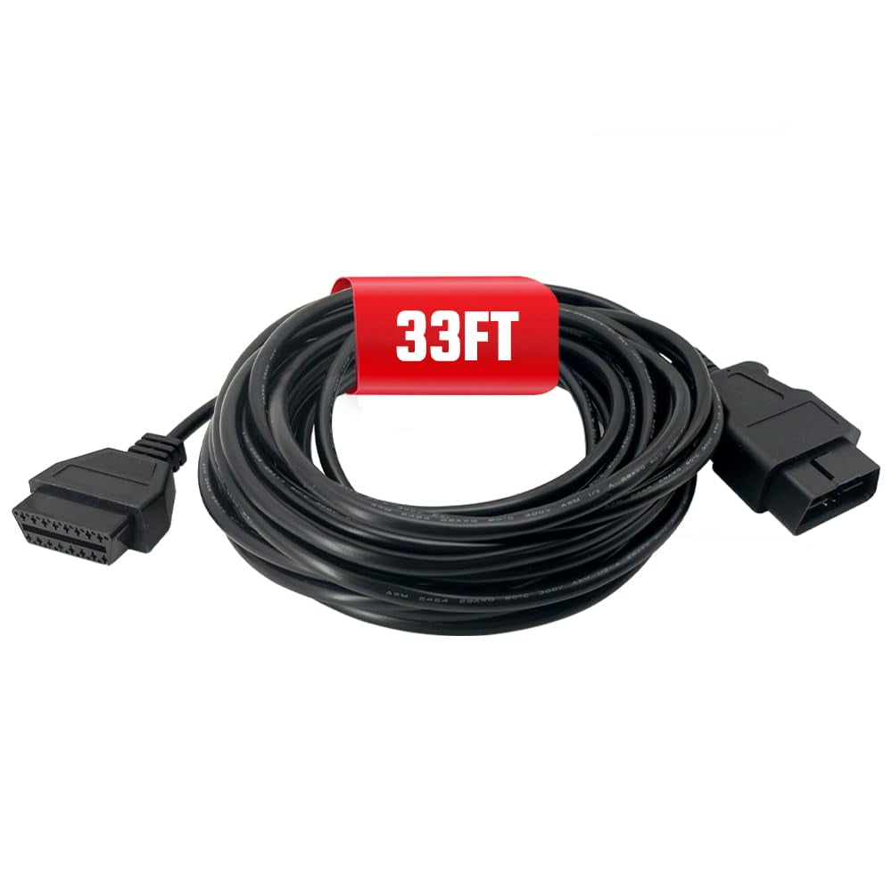 OBD2 Extension Cable 32.81FT Male to Female Diagnostic Extender Adapter ...
