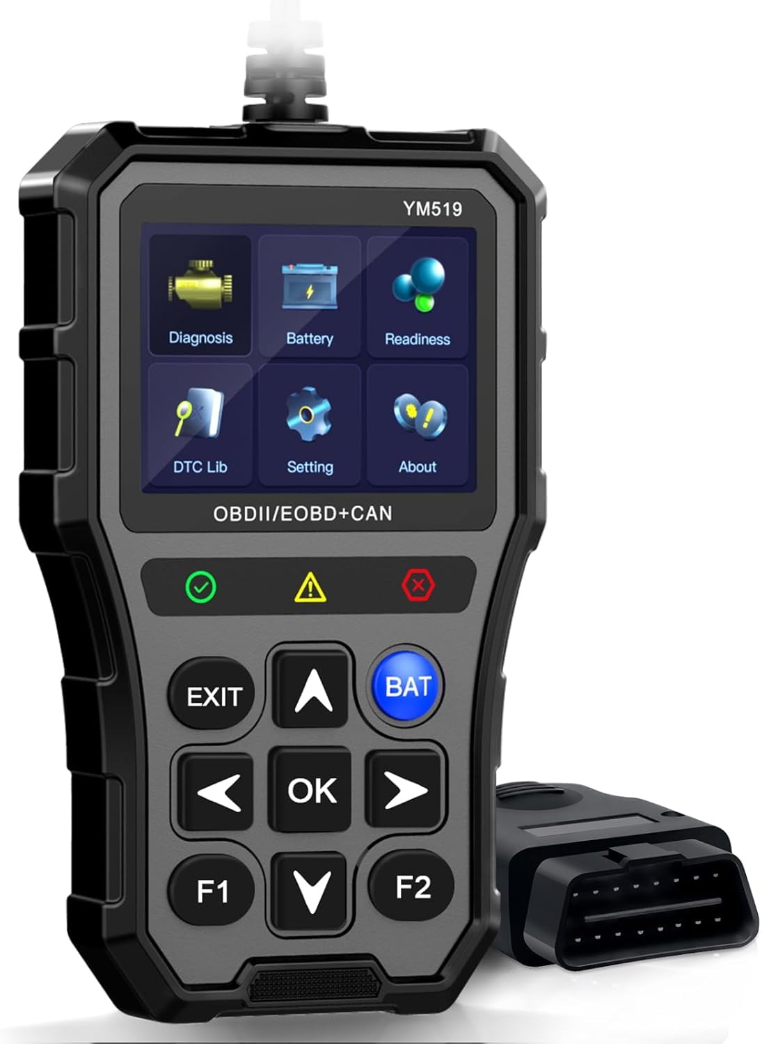 OBD2 Scanner Battery Tester for Car: Color Screen Code Reader Easy ...