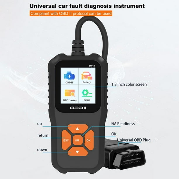 OBD2 Scanner Code Reader for Car Check Engine, Automotive CAN ...