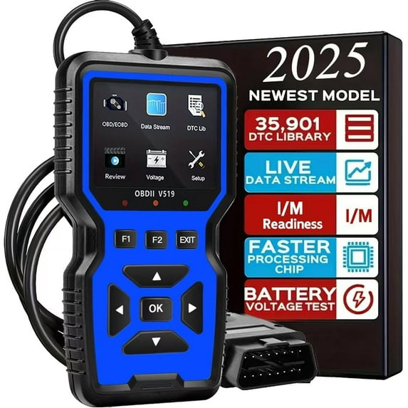 OBD2 Scanner Diagnostic Tool - Check Engine Light Code Reader, Reset ...