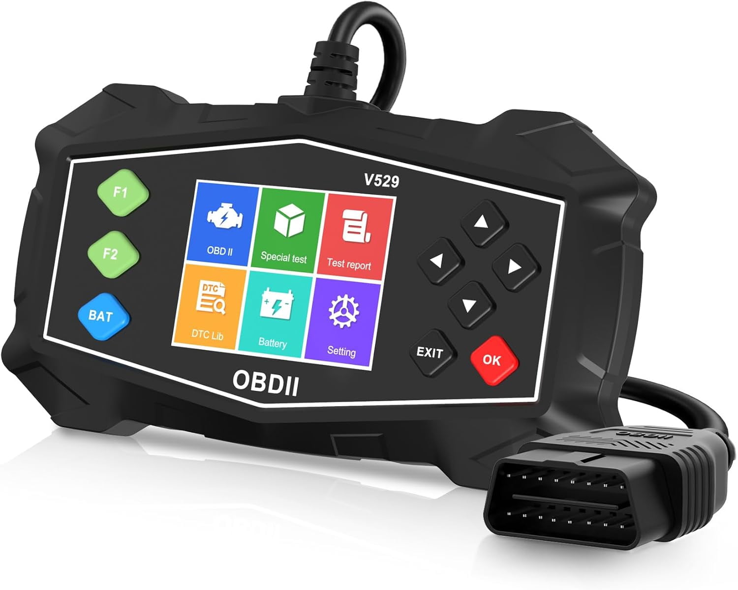 OBD2 Scanner Diagnostic Tool, Professional Automotive Scanner with Test ...