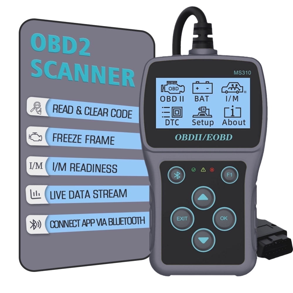 OBD2 Scanner Diagnostic Tool Professional Vehicles Scan Tools Car Check ...