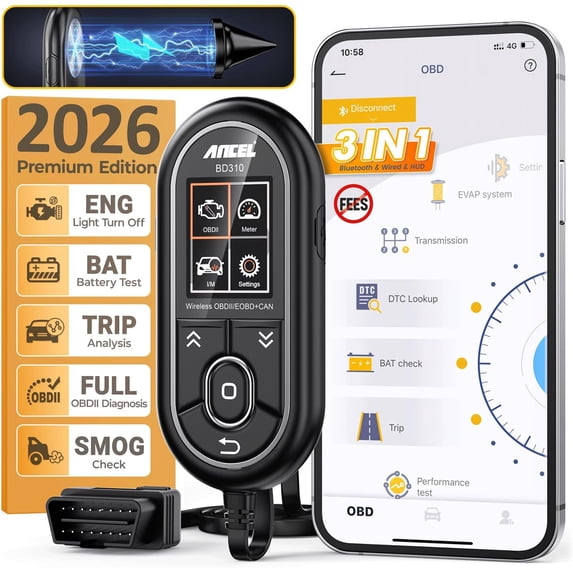 OBD2 Scanner & Engine Code Reader - Advanced Battery Test, Trip ...