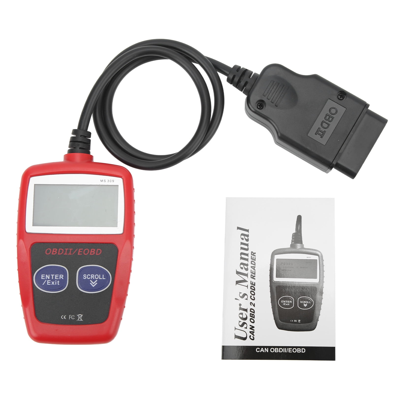 OBD2 Scanner Engine Fault Code Reader OBDII CAN Diagnostic Scan Tool ...