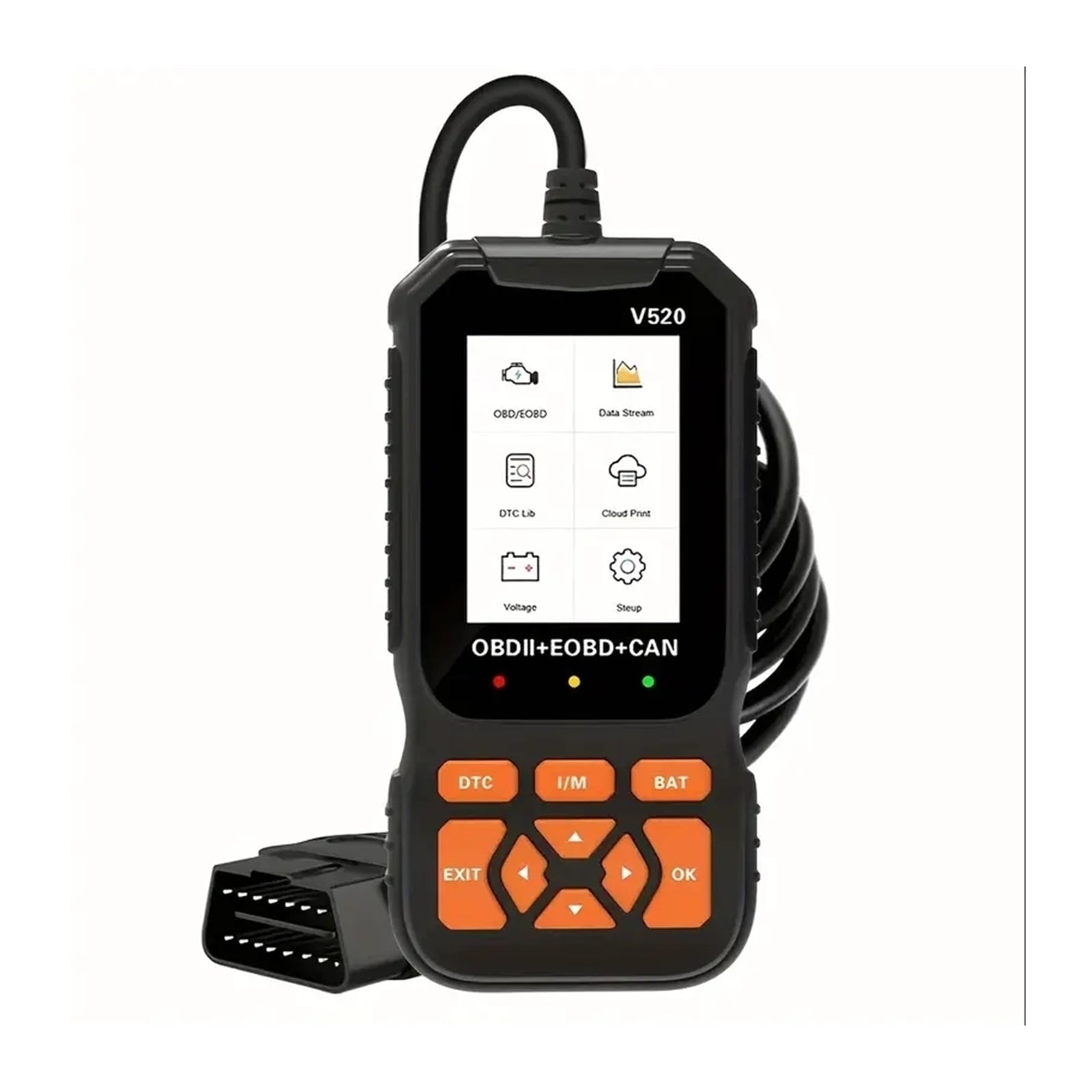 OBD2 Scanner Live Data Professional Mechanic OBDII Diagnostic Code ...