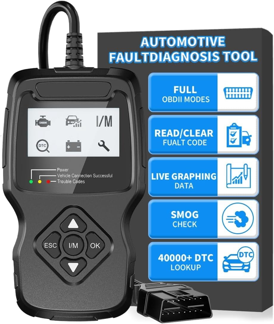 OBD2 Scanner, OBD2 Scanner Diagnostic Code Reader Tool with I/M ...