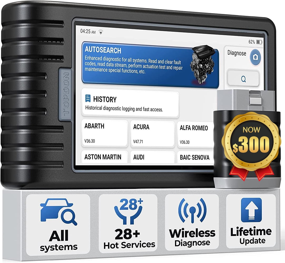 OBD2 Scanner TOPDON ArtiDiag800BT Car Diagnostic Scan Tool All System ...