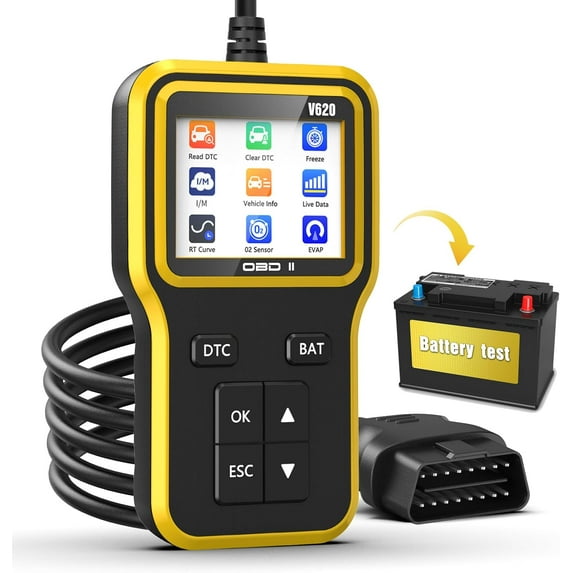 OBD2 Scanner with Tester - Diagnostic Tool for That Check Engine Light ...