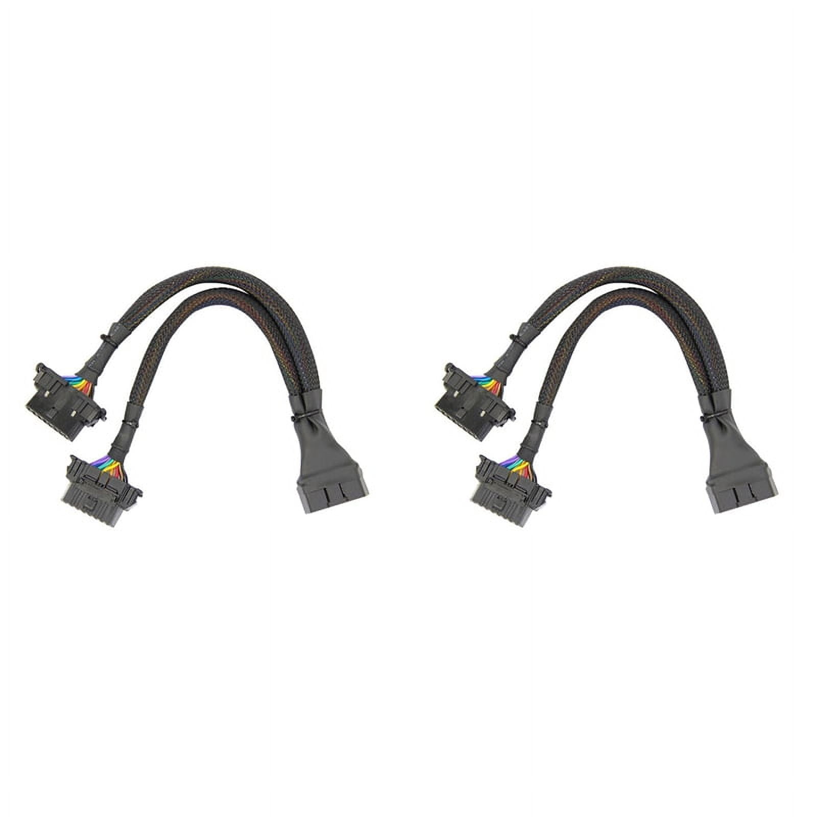 OBD2 Splitter 16 Pin OBD II Splitter Extension 1X Male and Female ...