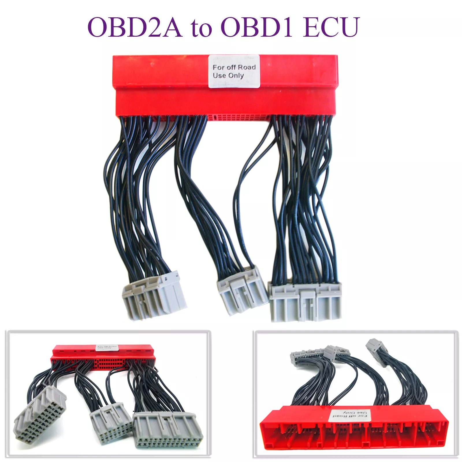 OBD2A to OBD1 Conversion ECU Jumper Harness Adapter For Honda Civic ...
