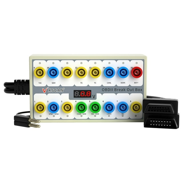 OBDII OBD2 Breakout Box Car OBD 2 Break Out Box Car Protocol Detector ...