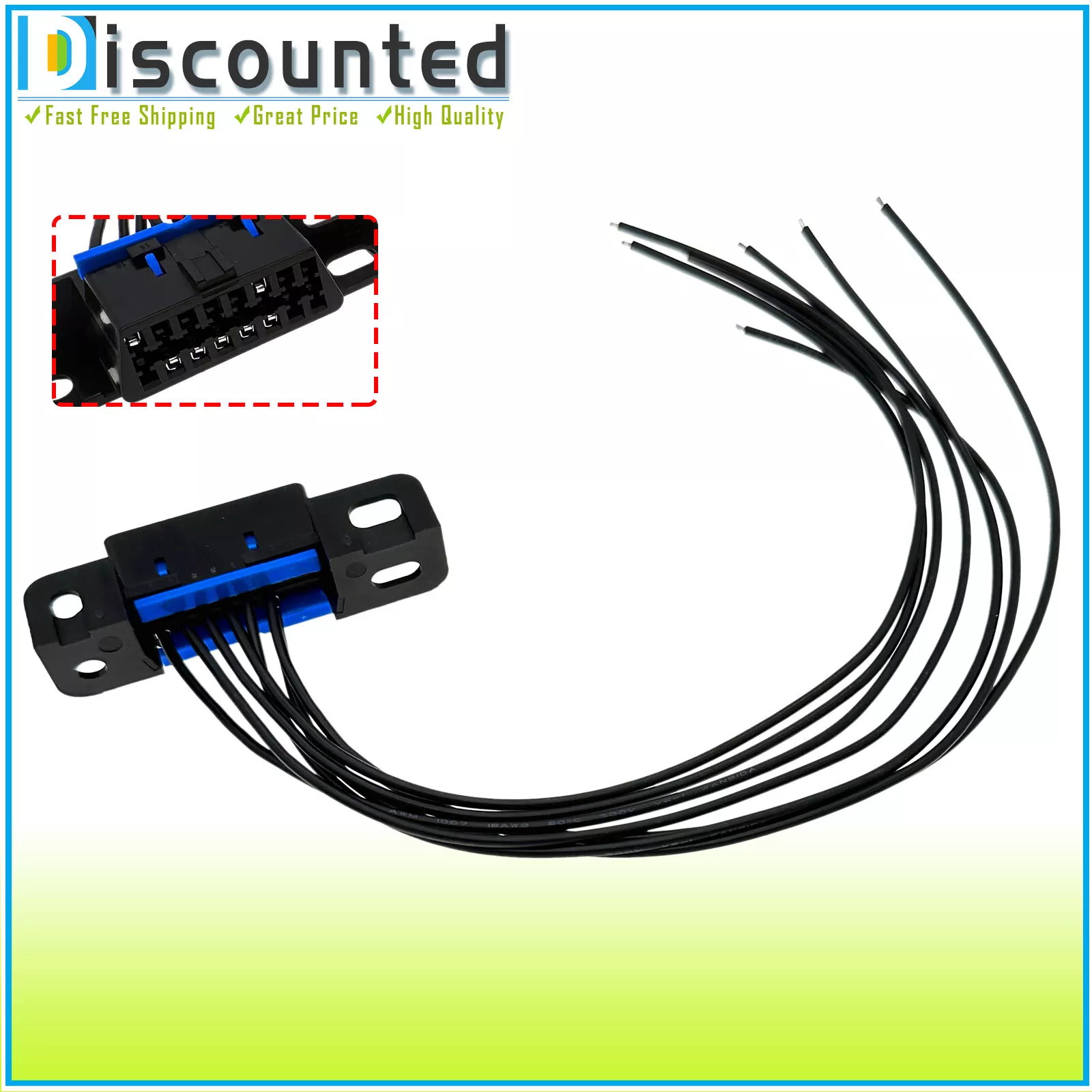 OBDII OBD2 Serial Port Harness Connector Pigtail Data Link For Jeep ...