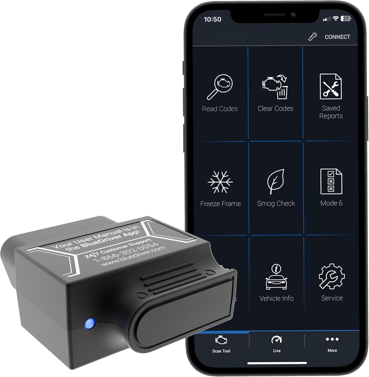 OBDII Scan Tool for & - No Subscription Fee - OBD2 Scanner and Code ...