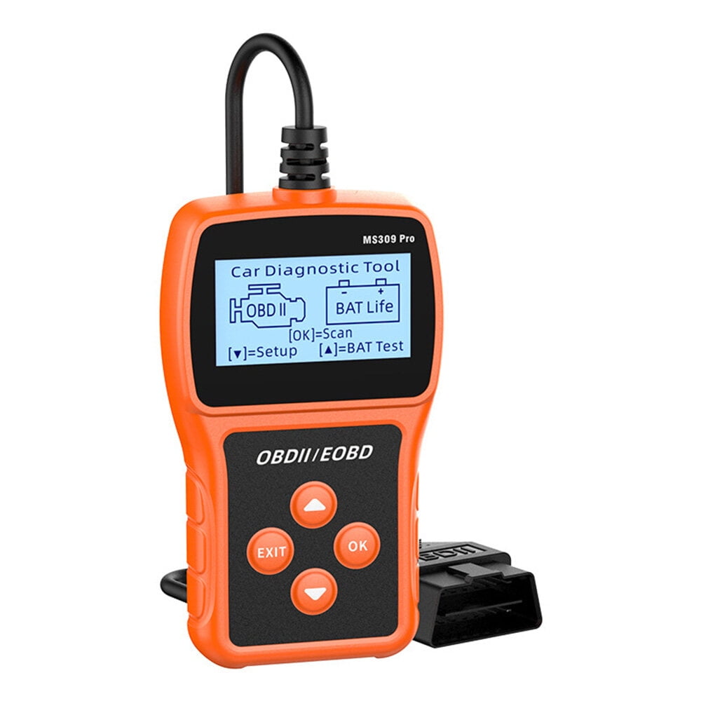 OBDII Scanner, Car Engine Fault Code Reader Battery Tester Professional ...