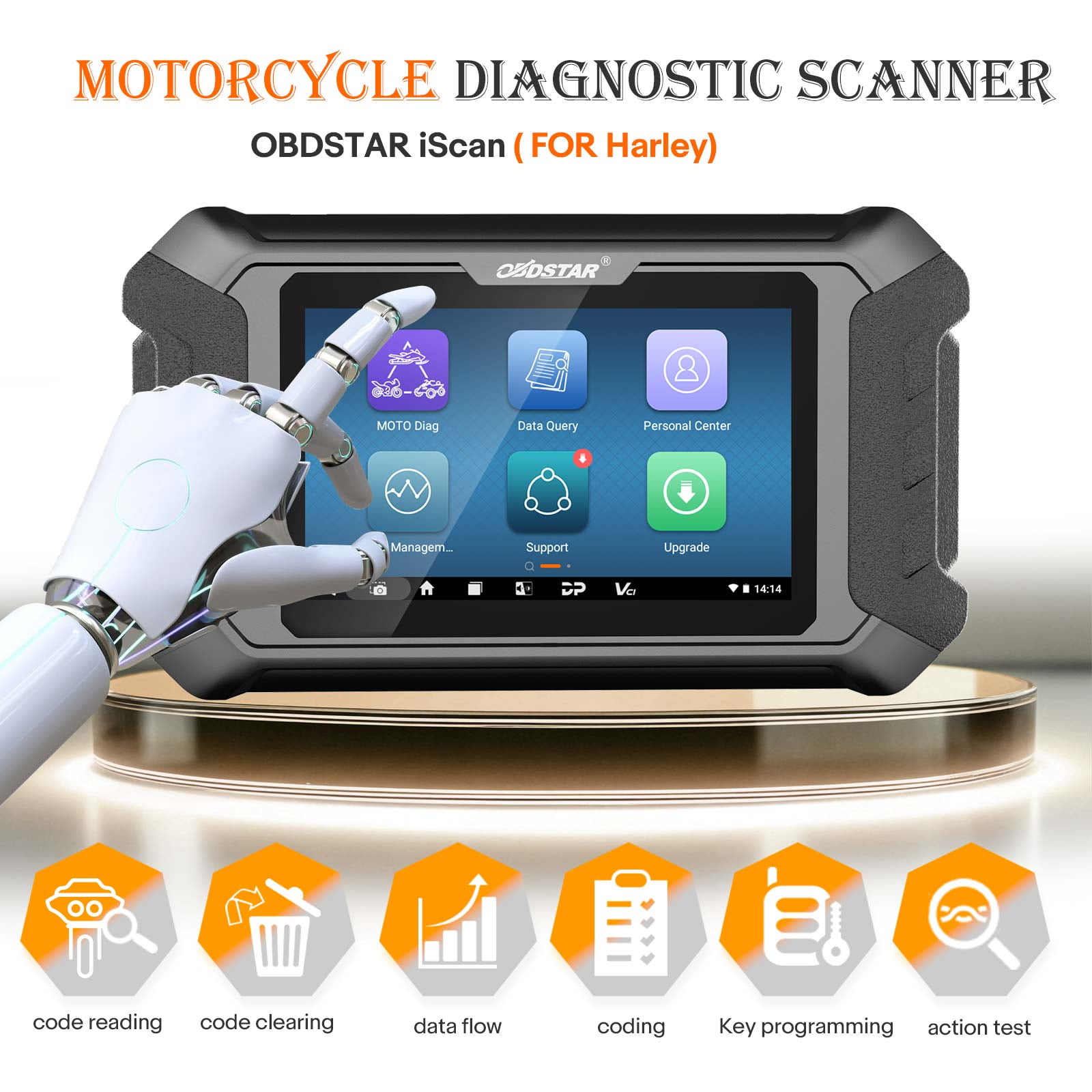 OBDSTAR iScan HARLEY DAVIDSON Motorcycle Diagnostic Tool - Walmart.com