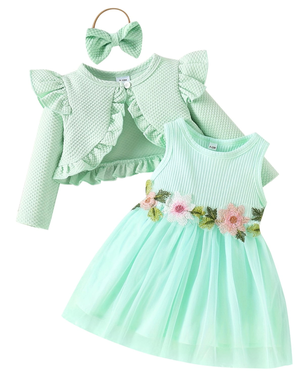OBEEII Dresses for Infant Toddle Girls Spring Summer Tulle Tutu Dress ...