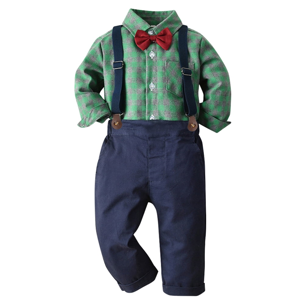 OBEEII Formal Clothes Outfits for Boys 1st Birthday Onesie Gentleman ...