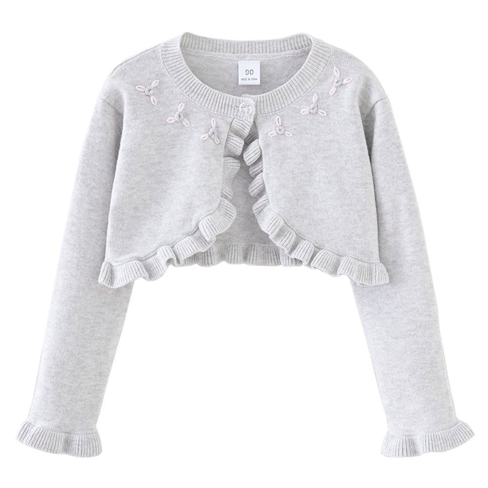 OBEEII Girls Sweater Tops Knitted One Button Closure Cardigan Fall ...