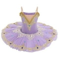 OBEEII Little Ballerina Swan Lake Costume Shiny Seuqins Girl Ballet ...