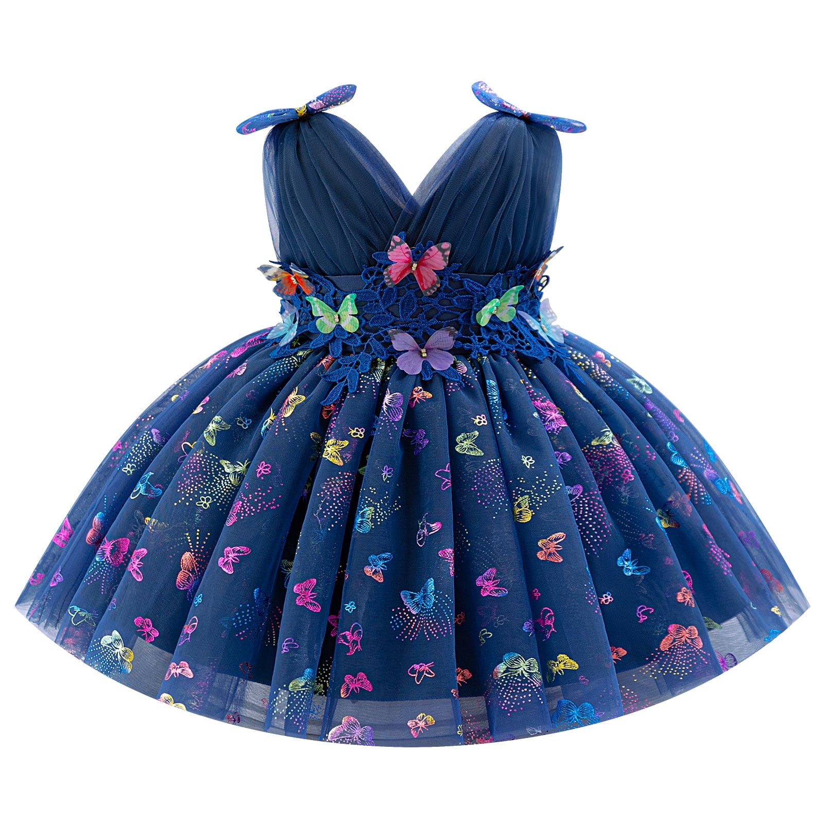 OBEEII Little Girls Birthday Party Dresses Sparkle Butterflies Tulle ...