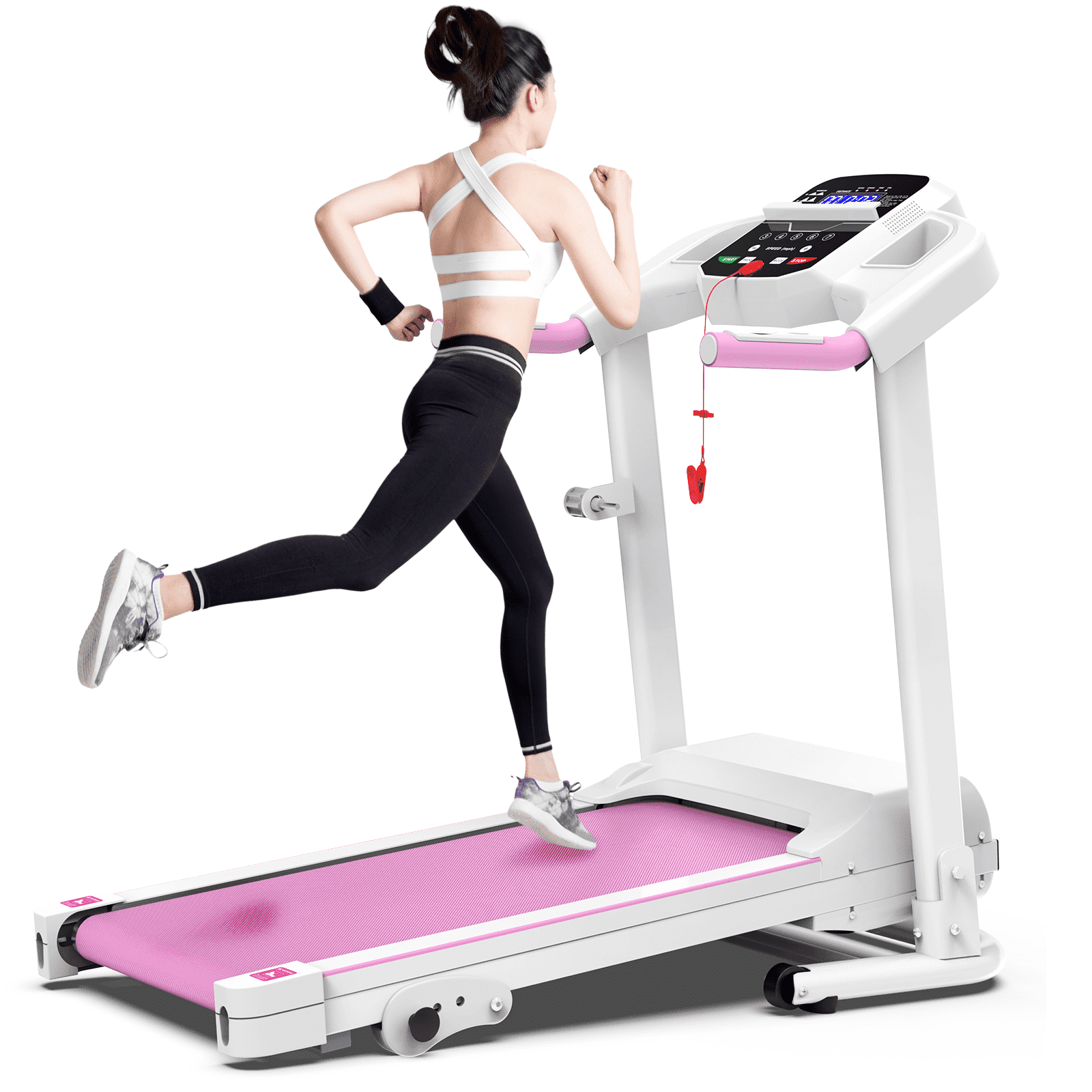 OBENSKY Folding Treadmills with Incline for Home, Foldable Walking ...