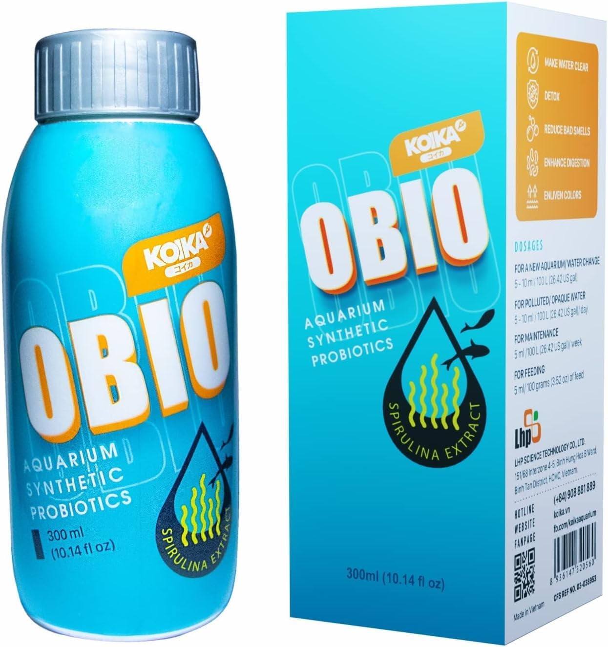 OBIO Aquarium Water Treatment, Quick Effect (Within 8-10 Hours), Boosts ...