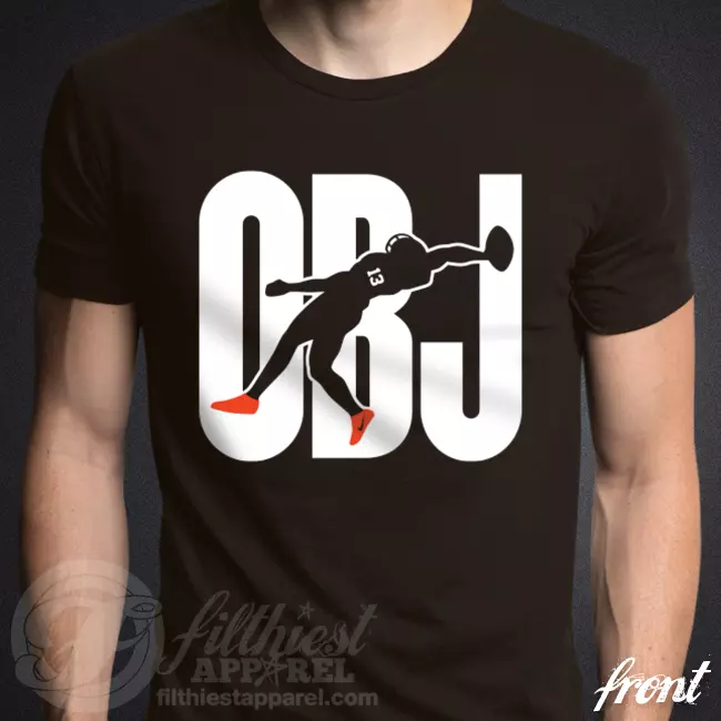 OBJ Odell Beckham Jr Catch T-Shirt 13 Browns Dawg Pound Football Fan ...