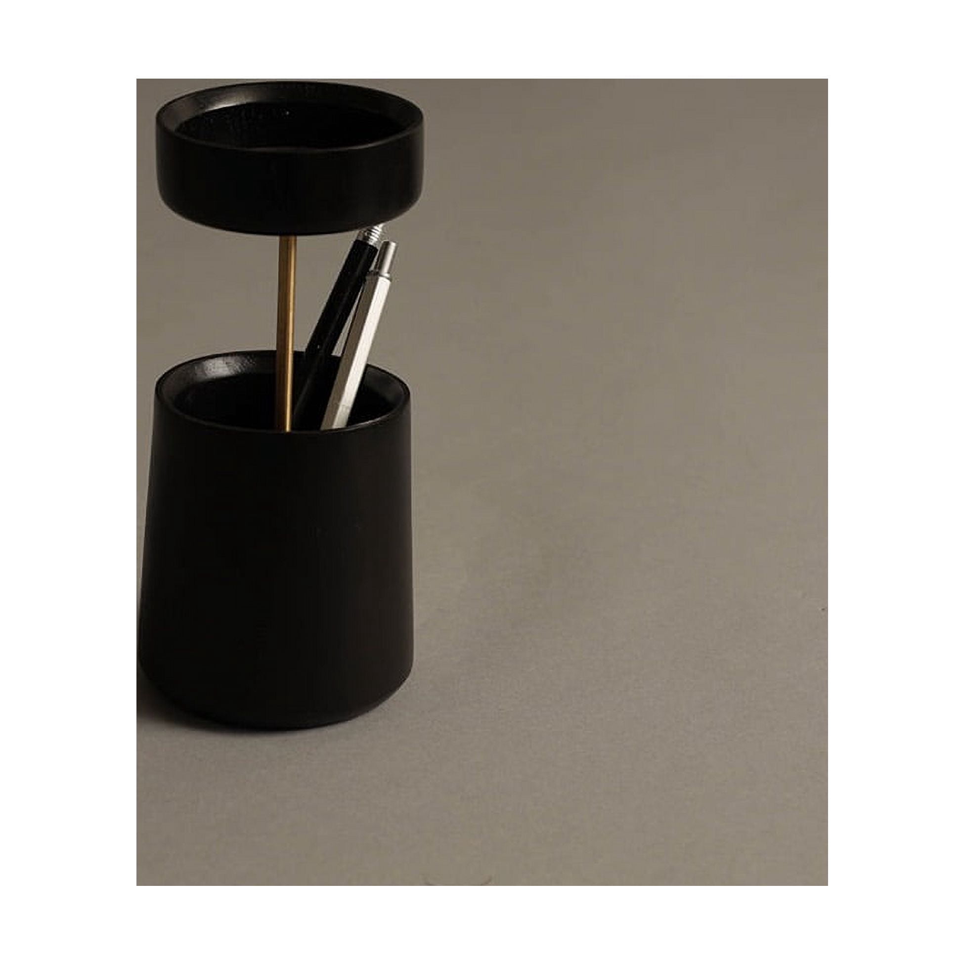 OBJECTRY Two Tier Pen stand - Black - Walmart.com