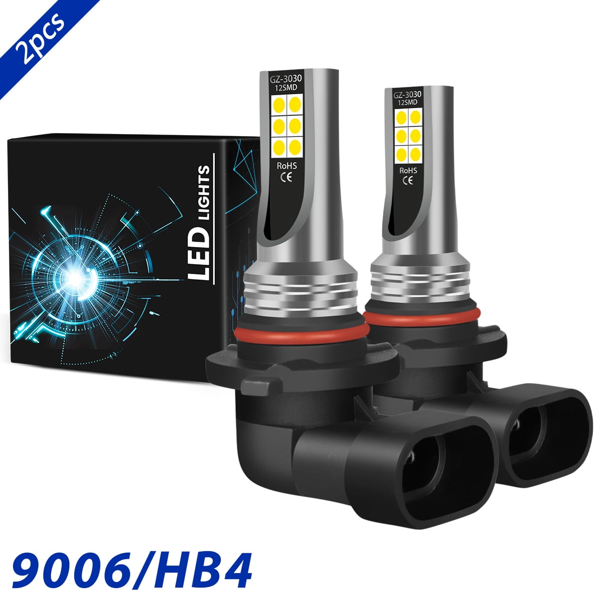OBNDVU for 2001-2006 BMW 330CI LED Fog/Driving Light Bulb Kit White ...