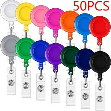 SagaSave Retractable Badge Holder Badge Clips ID Card Name Tags Keys ...