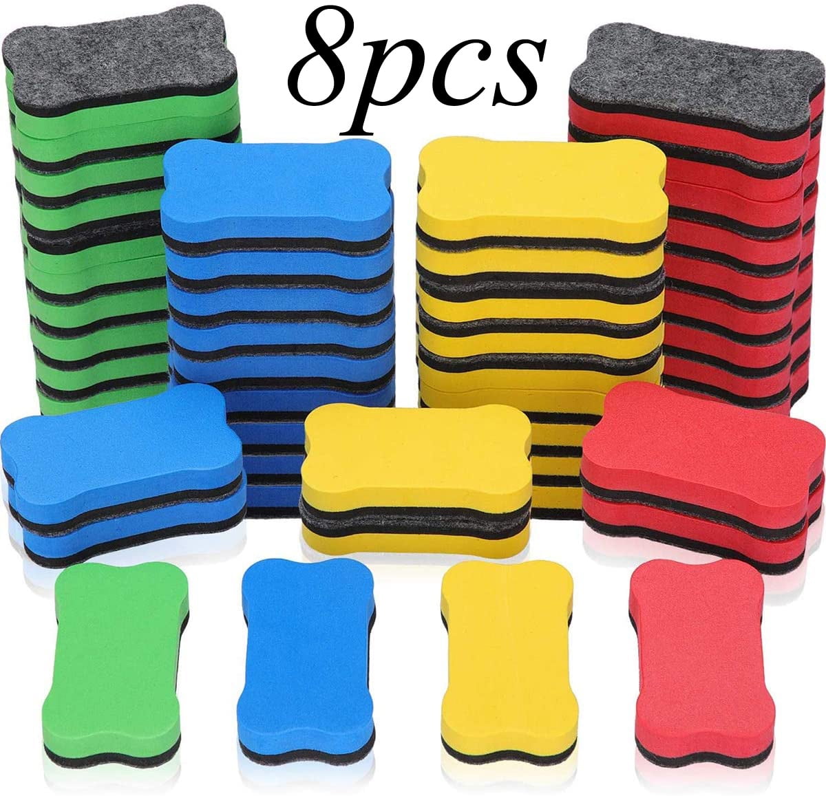 OBOSOE Dry Erase Eraser Premium Magnetic Whiteboard Eraser Office Board ...