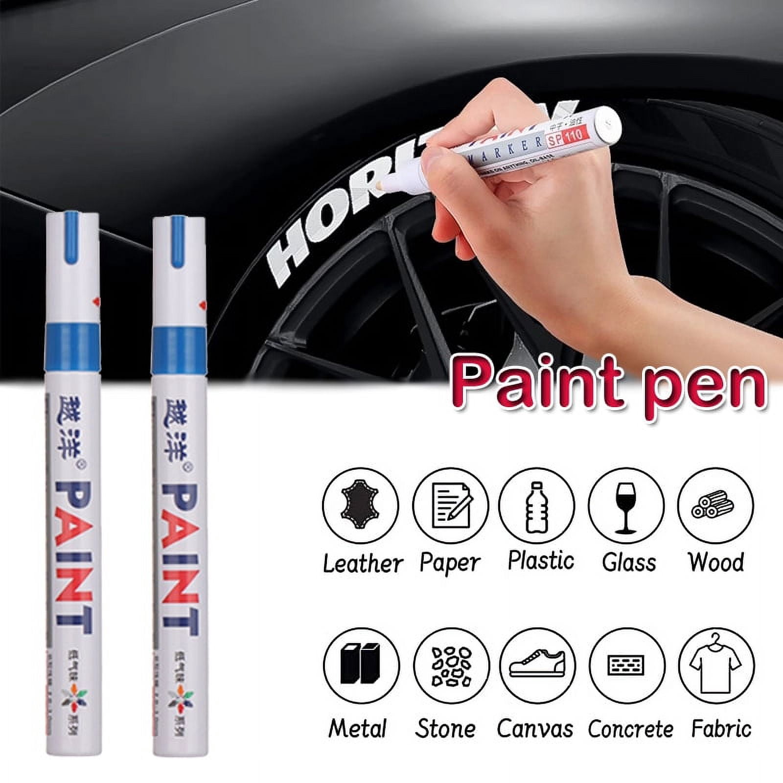 OBOSOE Pack of 2 Oil-Based Paint Markers for Painting Rocks,Wood,Fabric ...