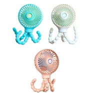 Mainstays 7" Rechargeable USB Clip and Table Fan with LED and Timer, 4 ...