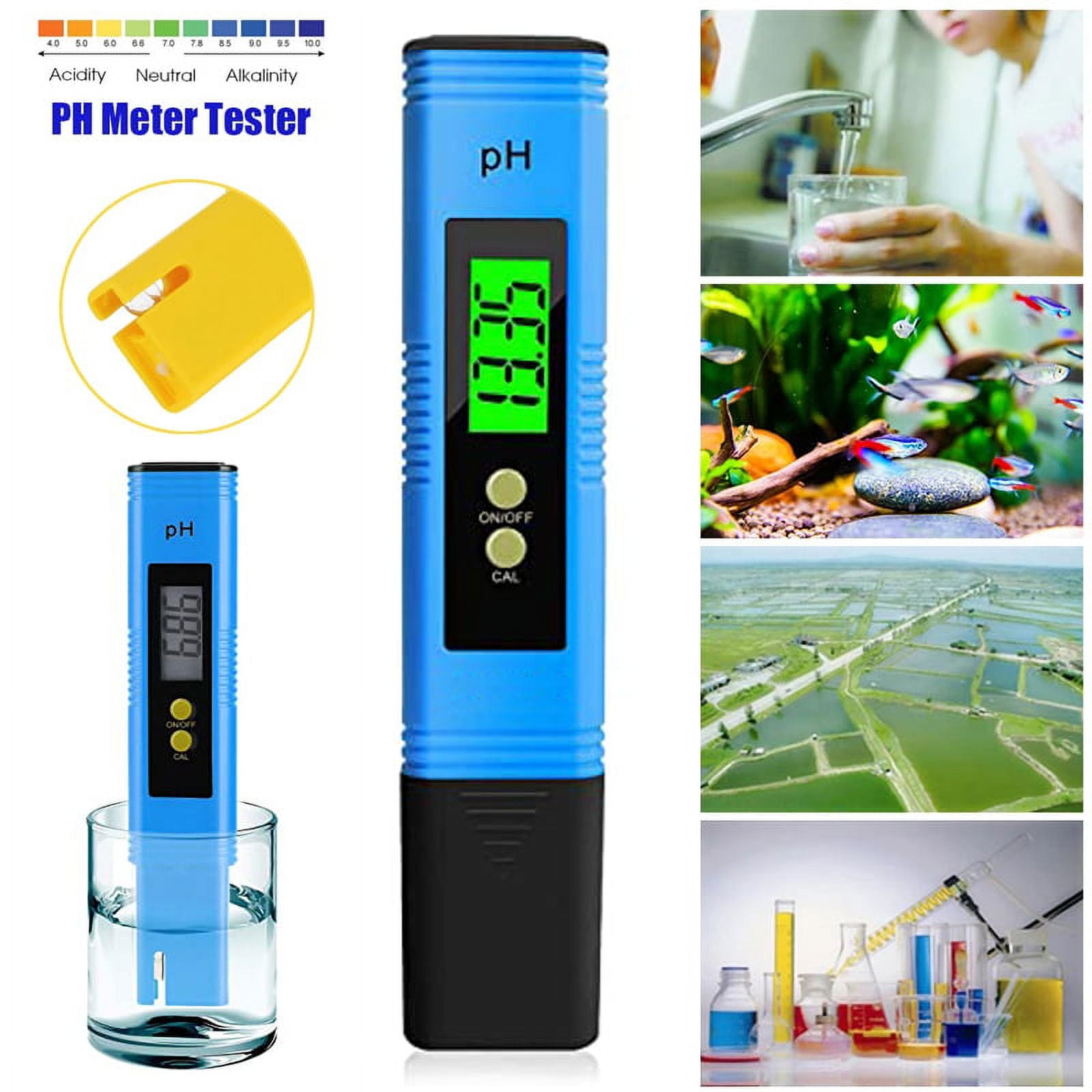OBOSOE Water Quality Digital pH Meter Test Range 0.00-14.00 Ph Ideal ...