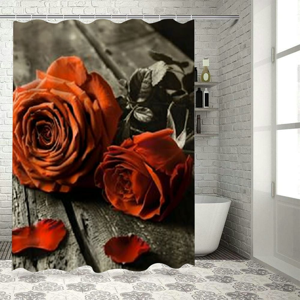 Obrewy Burnt Orange Rustic Orange Rose Flower Vintage Romantic Floral