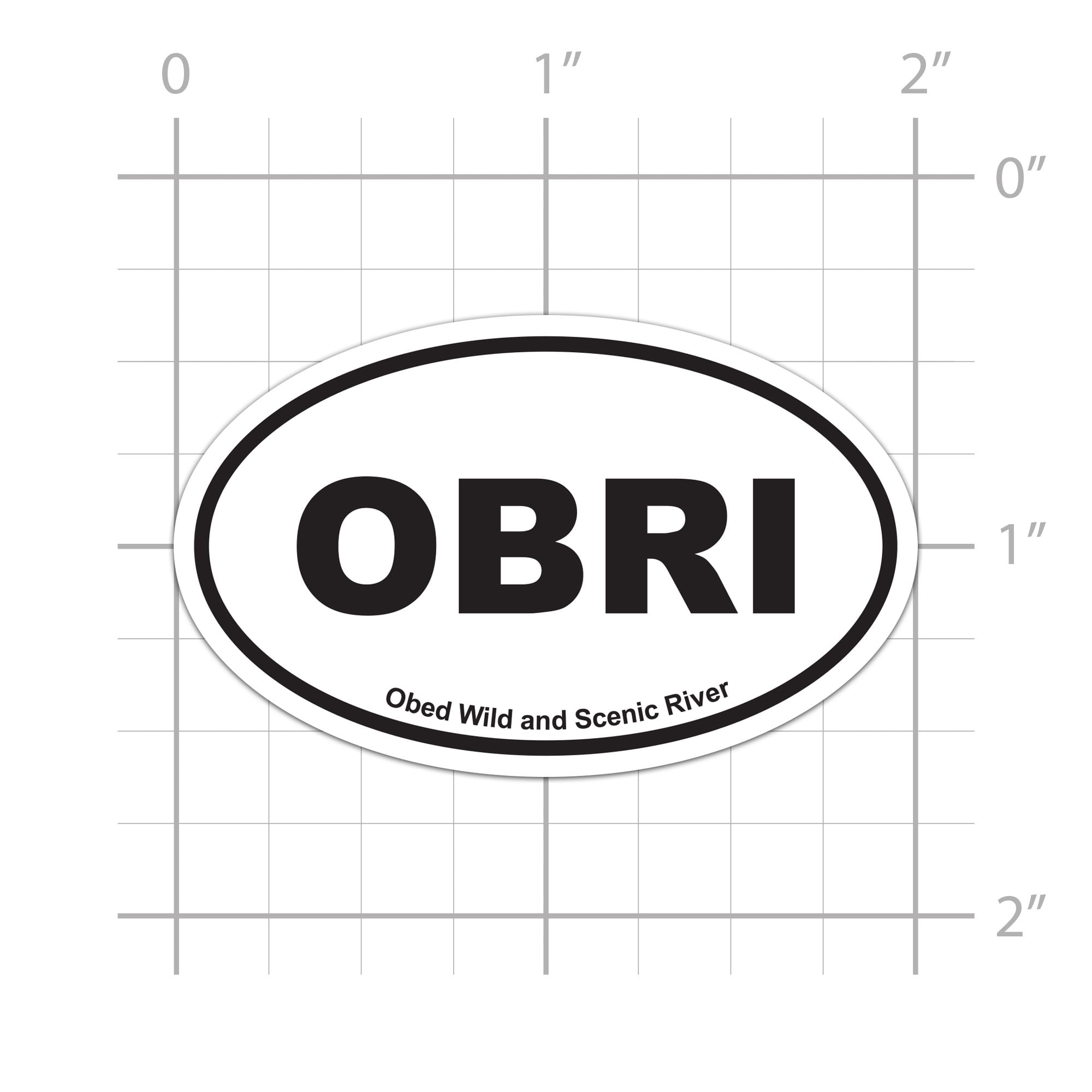 OBRI Obed Wild and Scenic River Sticker for water bottle phone tumbler ...