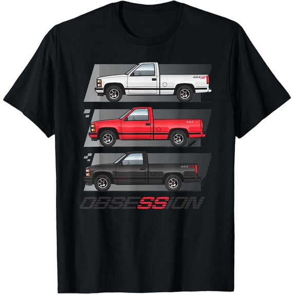 OBS chevys dually truck 454ss life T-Shirt,Black Color,Size XL ...
