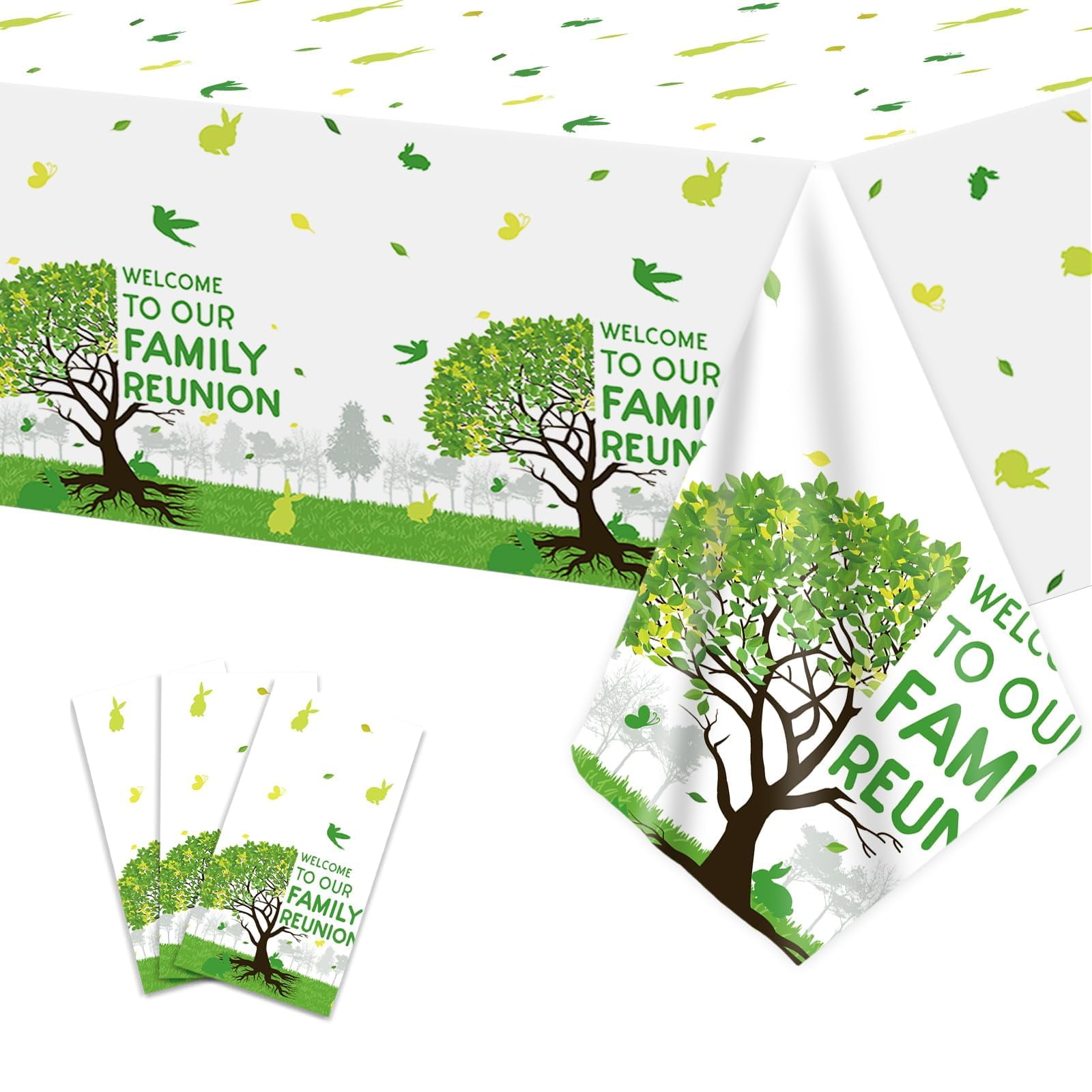 OBUSATT 3Pcs Family Reunion Party Decorations Family Tree Reunion ...