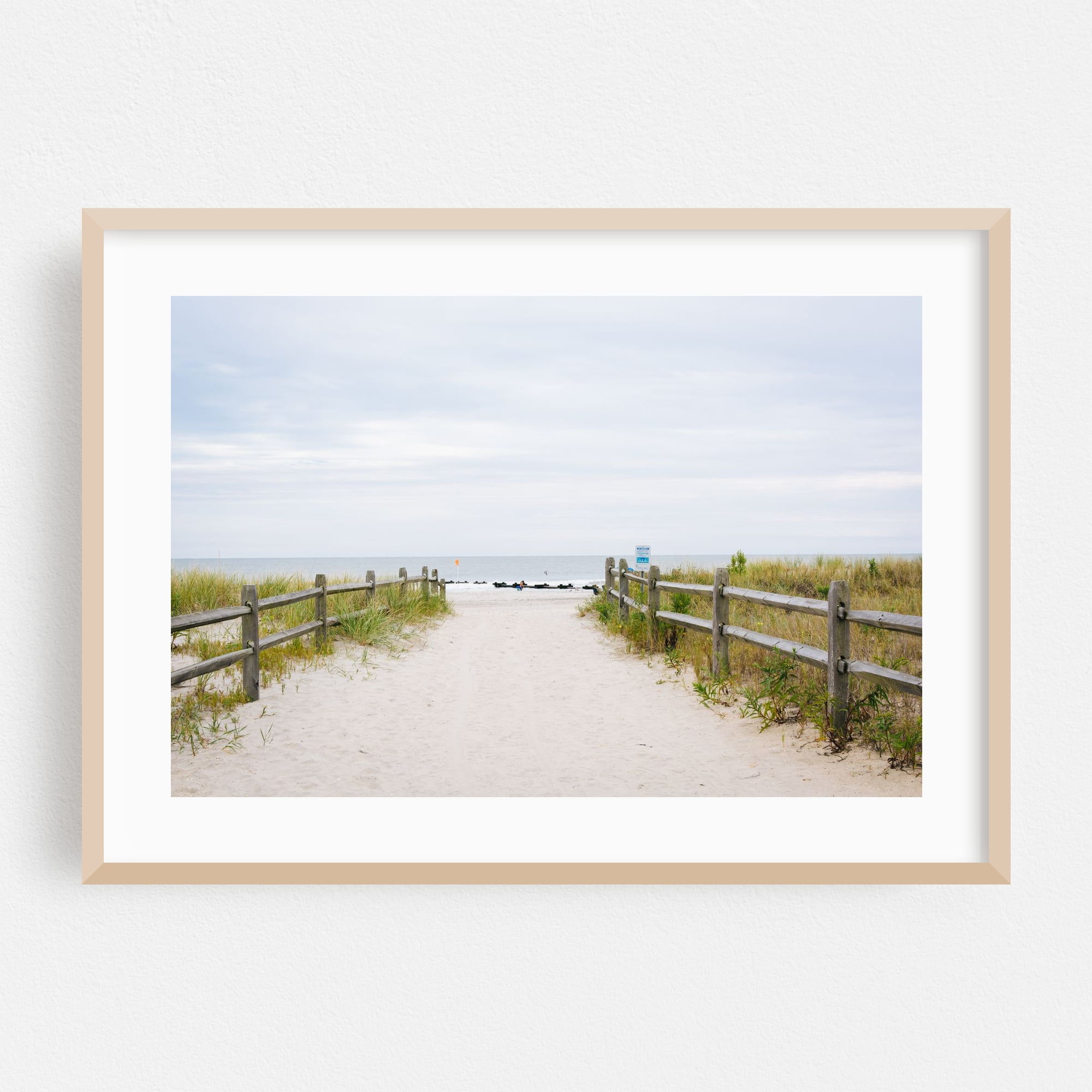 OC Atlantic - Ocean City New Jersey Photography Oak Framed Wall Art ...