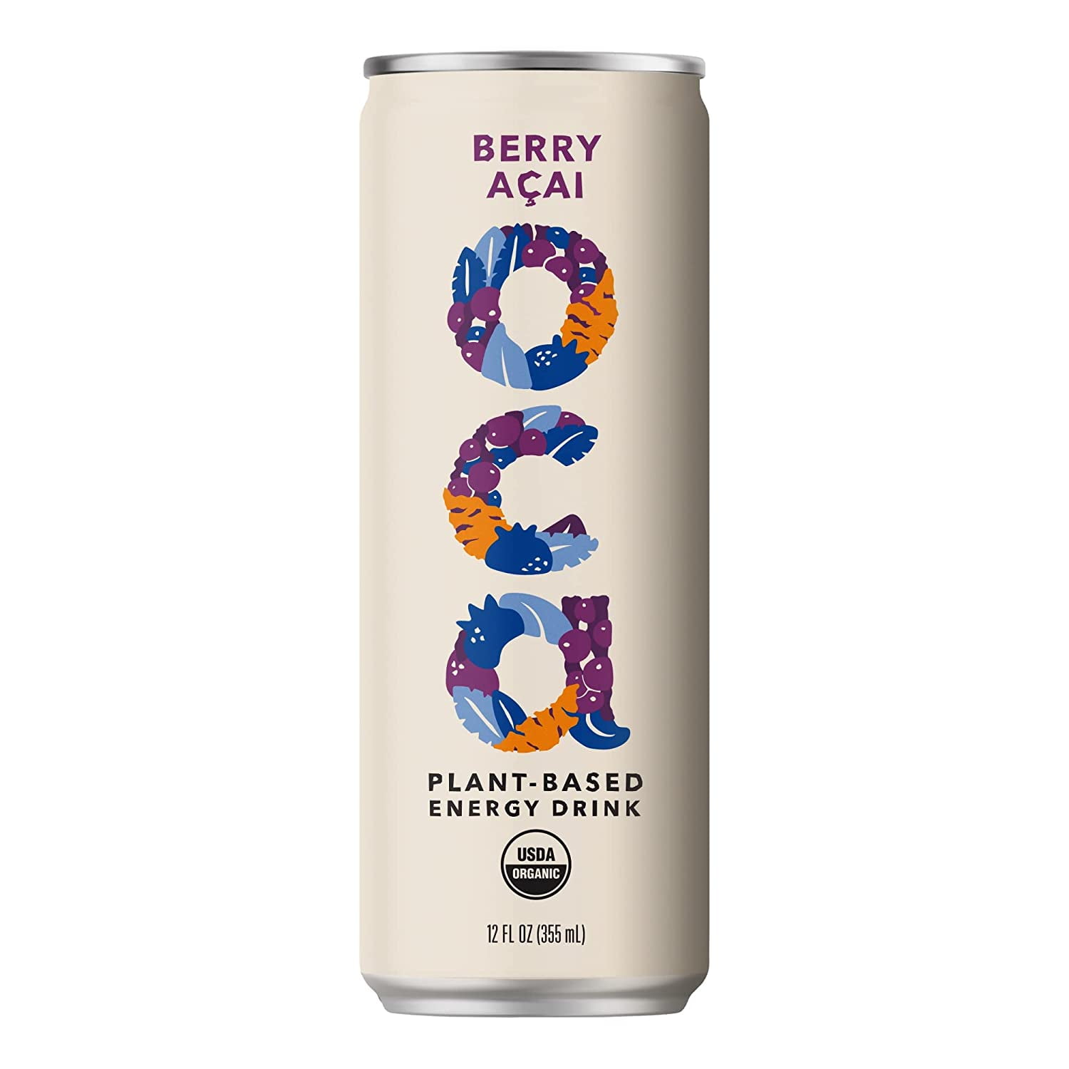 OCA, Plant Base Energy Drink, Berry Acai, 12 fl oz, Can - Walmart.com
