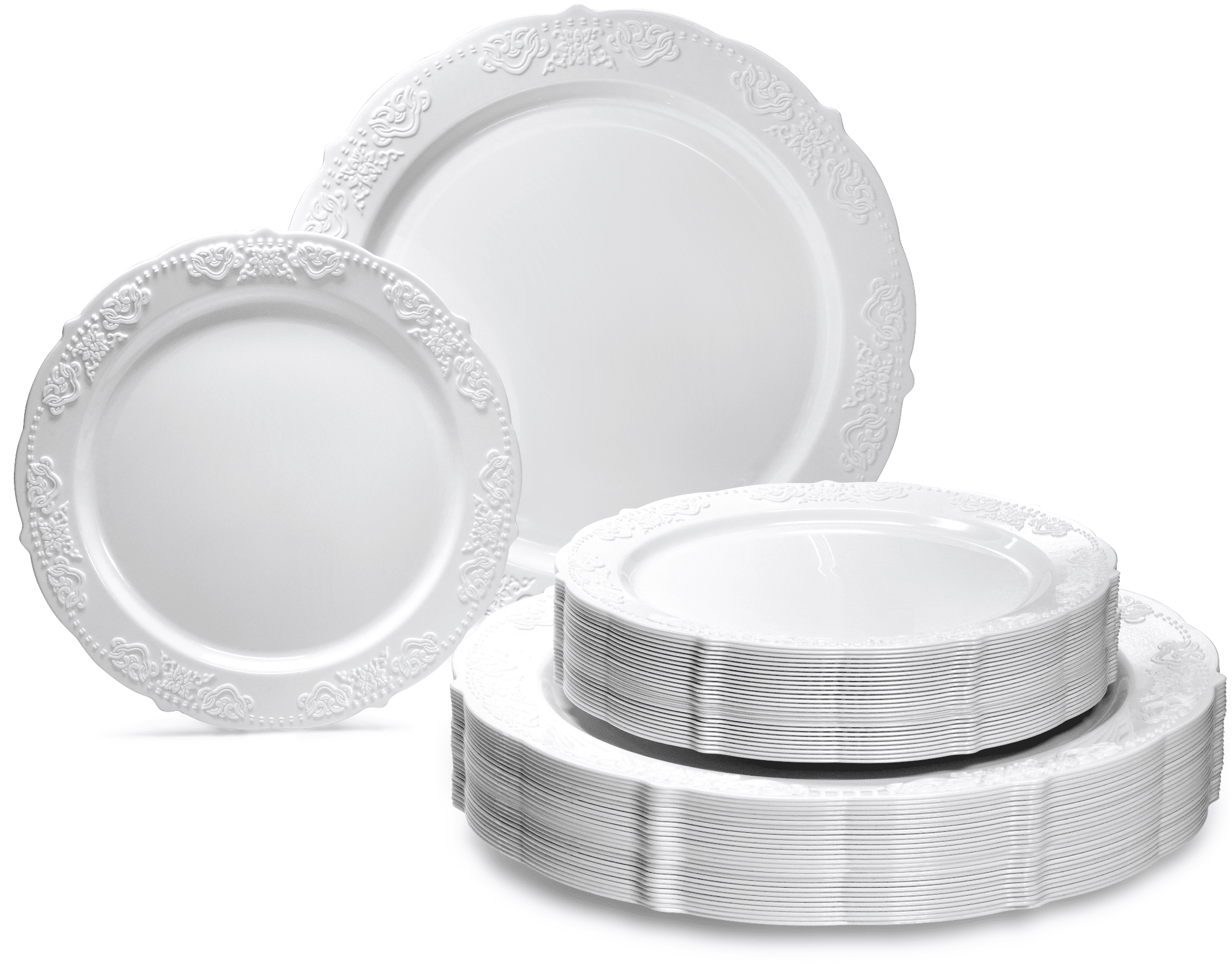 " OCCASIONS " 100 Plates Pack,(50 Guests) Vintage Wedding Party ...