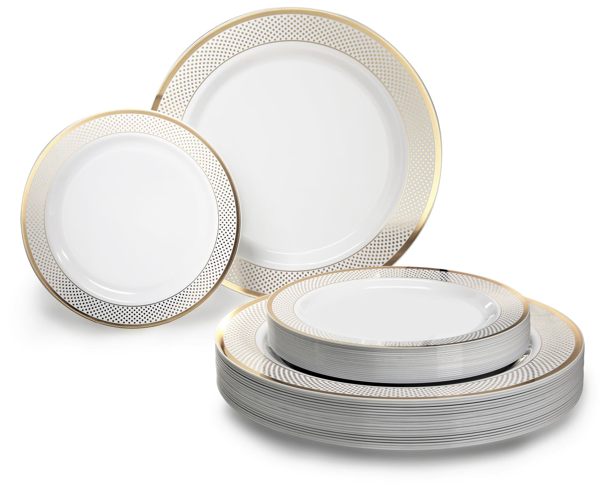 OCCASIONS 120 Pieces Pack,(60 Guests) Heavyweight Premium Wedding Party ...
