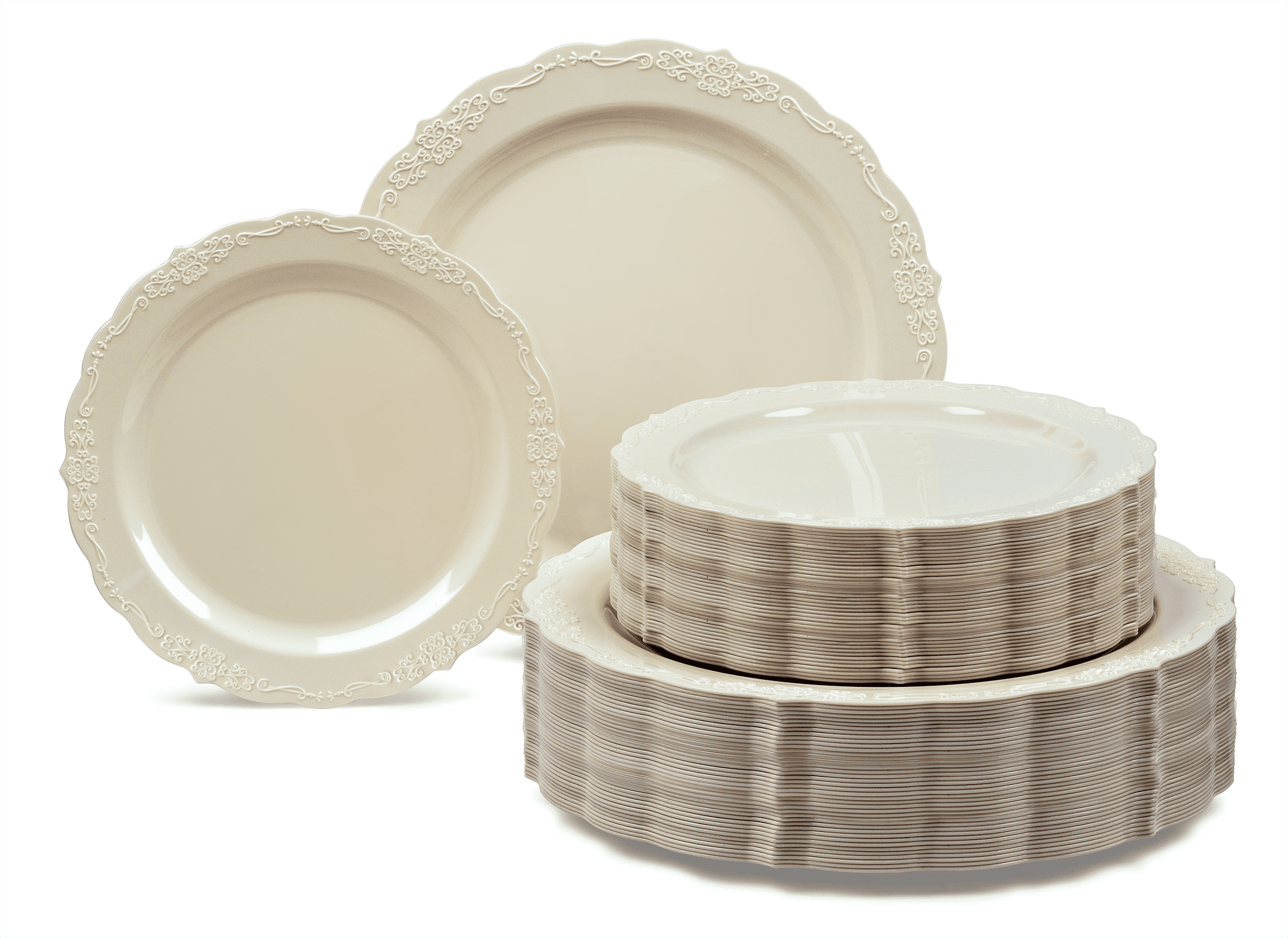 " OCCASIONS " 120 Plates Pack,(60 Guests) Vintage Wedding Party ...